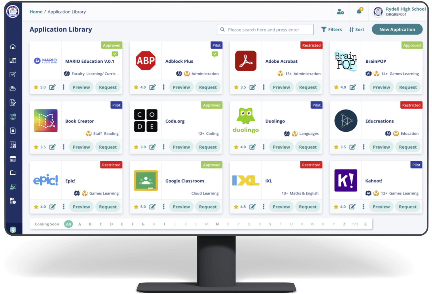 Application Platform | Streamline your EdTech vendor management